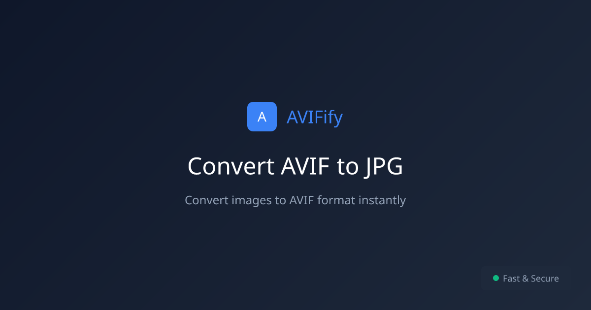 Convert AVIF to JPG